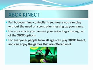 Xbox 360 | PPTX | Home Entertainment Systems | Consumer Electronics