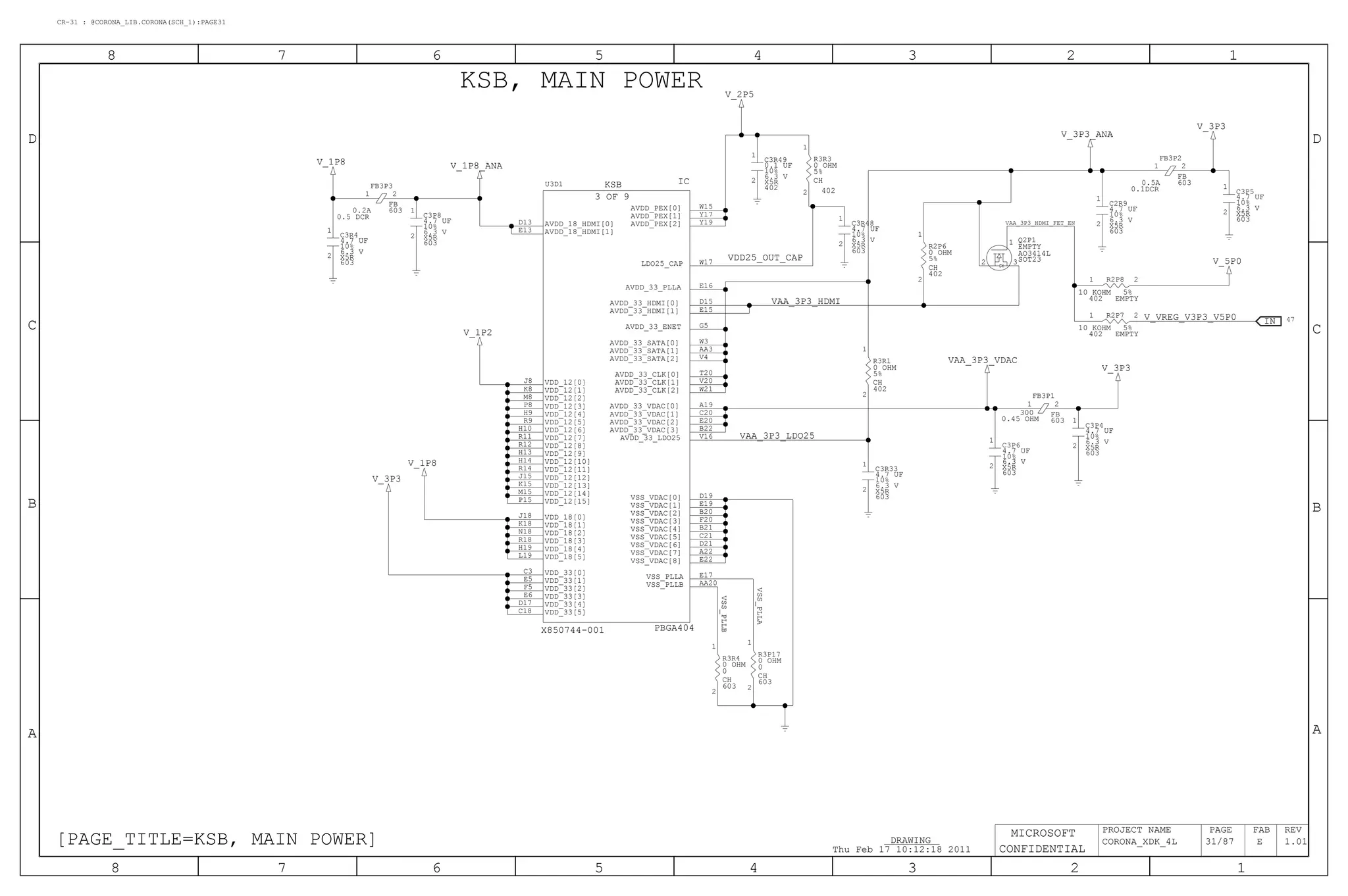 Xbox 360 Corona Schematic Motherboard Repair | PDF