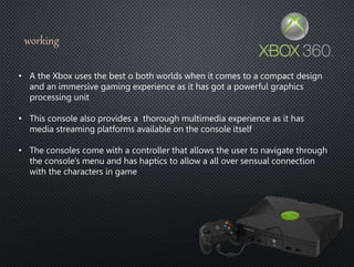 XBOX 360 readymade ppt | PPTX | Home Entertainment Systems | Consumer ...