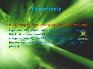 Xbox360 kinect swot(charlotte 徐華蓉) | PPTX