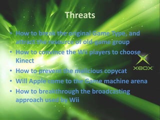 Xbox360 kinect swot(charlotte 徐華蓉) | PPTX