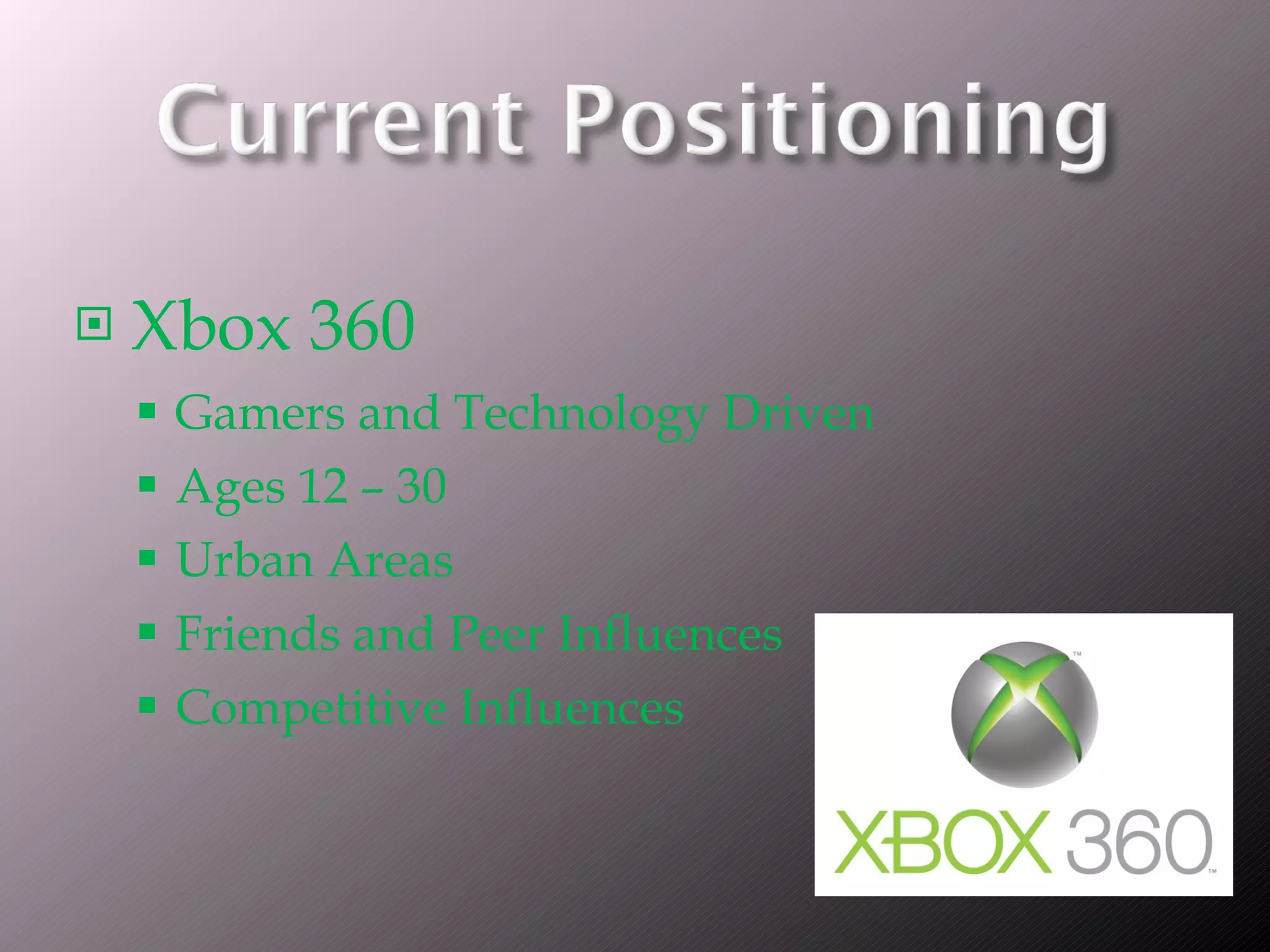 Xbox 360 Presentation 97 | PPT