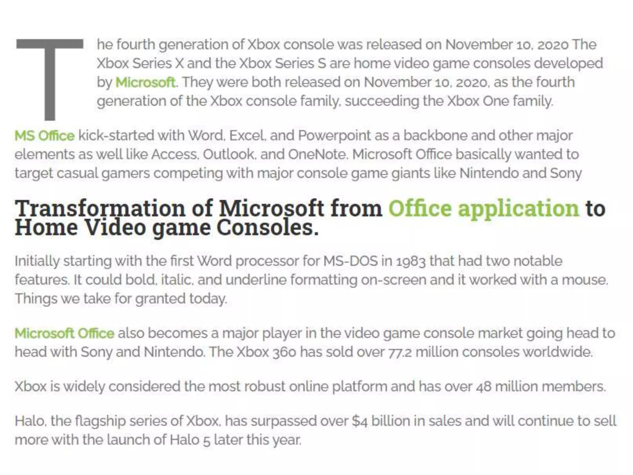 Xbox console | PPTX
