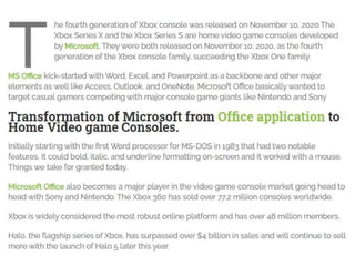 Xbox console | PPTX