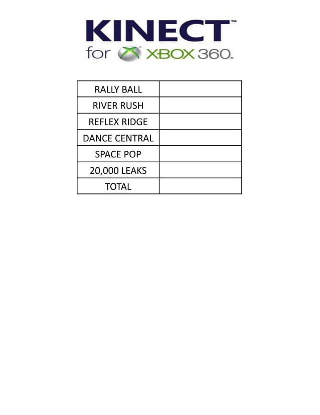 Xbox handout | PDF