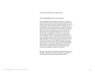 Xbox One Kinect | PDF