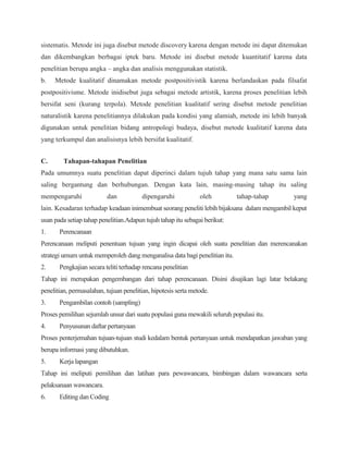 Metode penelitian | DOCX