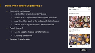 2019 Slides - Michelangelo Palette: A Feature Engineering Platform at Uber | PDF