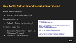 2019 Slides - Michelangelo Palette: A Feature Engineering Platform at Uber | PDF