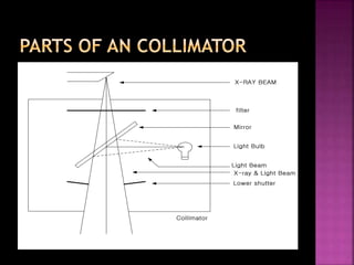 Collimators: Control the size and shape of the X-ray beam by limiting ...