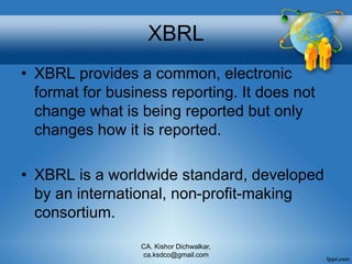 XBRL- The New World of Reporting | PPTX