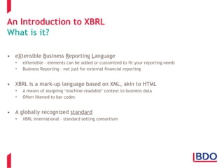 XBRL: An Overview and Update | PPT
