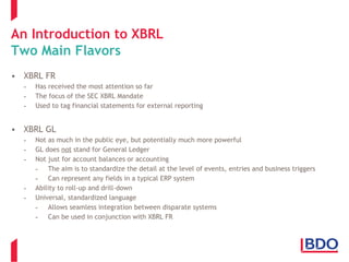 XBRL: An Overview and Update | PPT