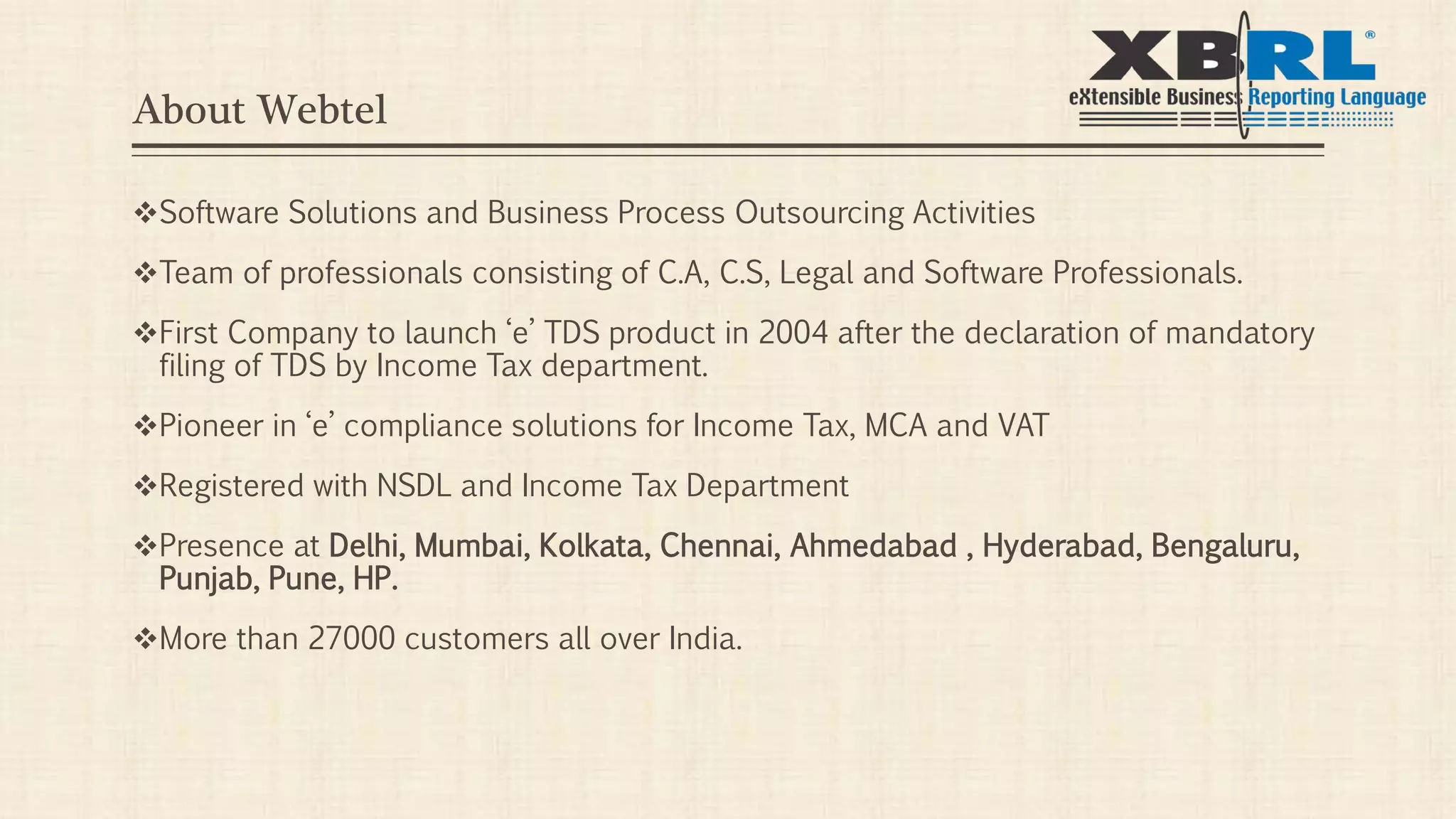 XBRL Process Flow | PPTX