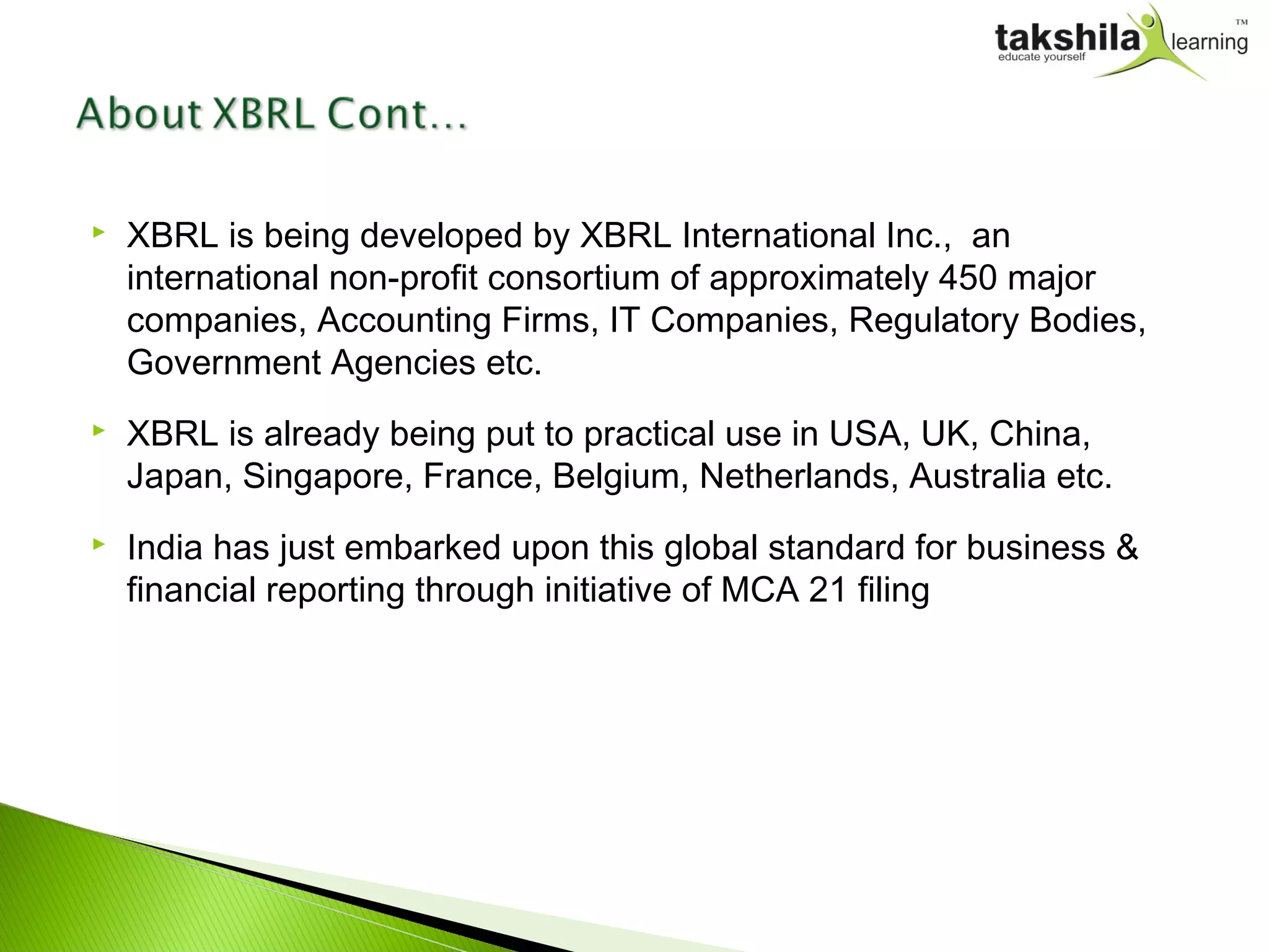 Xbrl Training Session | PPT | Business Banking & Finance | Business