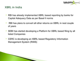 Xbrl Training Session | PPT | Business Banking & Finance | Business