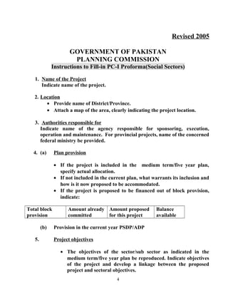 Pc i (social sector) | DOC