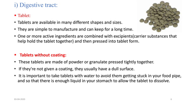 Oral Drug Delivery System | PPTX | Digestive Disorders | Diseases and ...