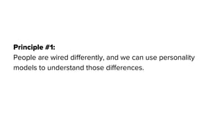 Personality & Relationship Principles | PPTX | Technology & Computing