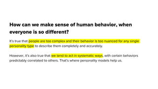 Personality & Relationship Principles | PPTX | Technology & Computing