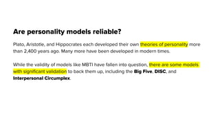 Personality & Relationship Principles | PPTX | Technology & Computing