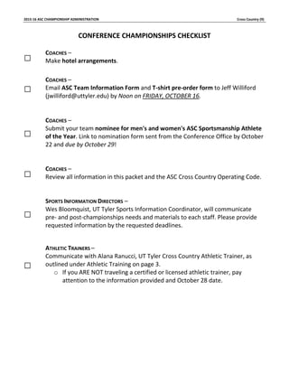 ASC Cross Country Administration Guide | PDF