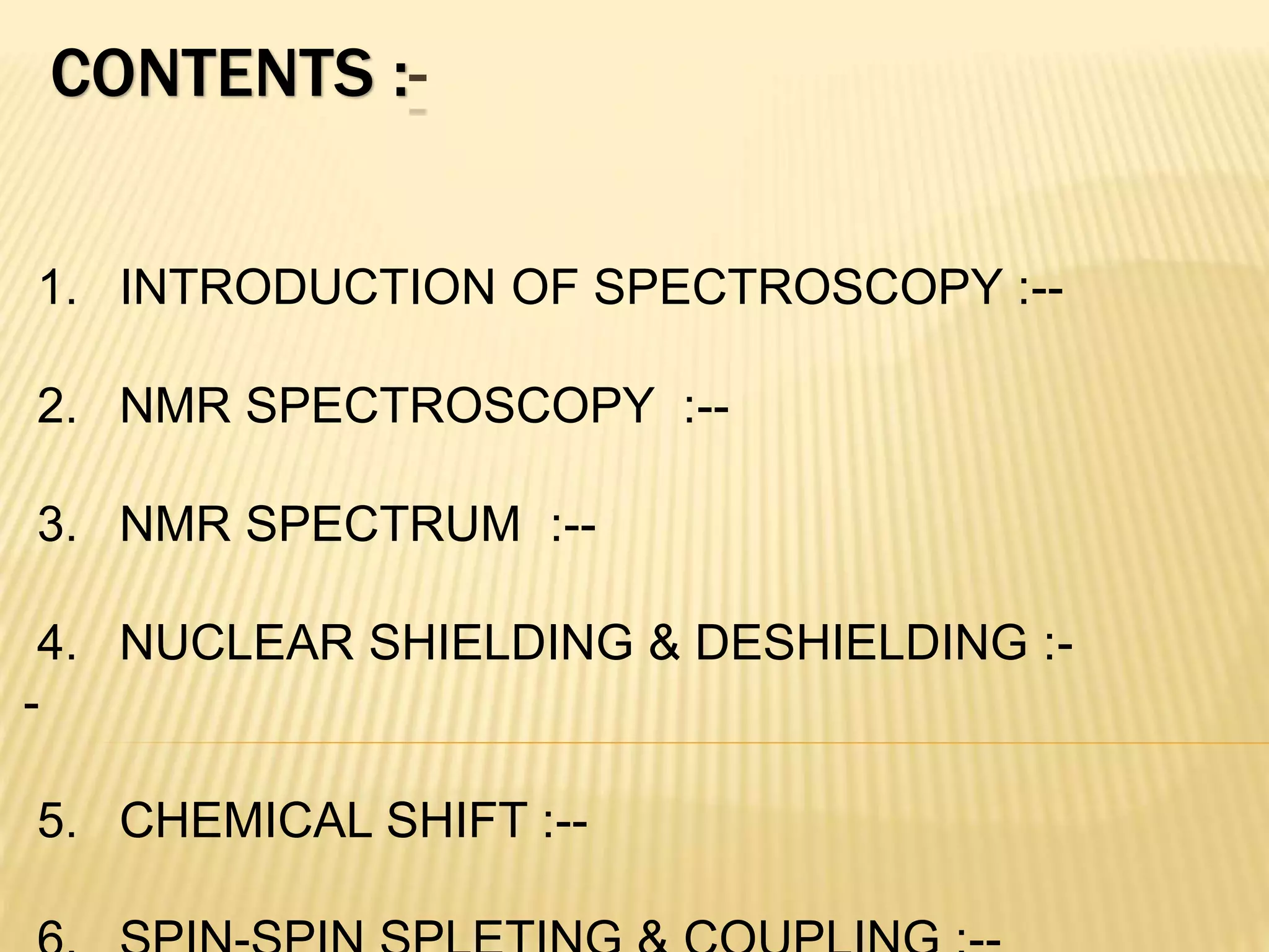 NMR Spectroscopy | PPTX