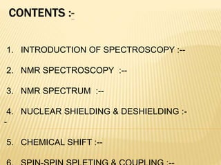 NMR Spectroscopy | PPTX