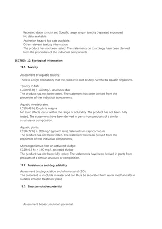 Pigment orange 64 gp cas 72102 84-2 material safety data sheet msds sds ...