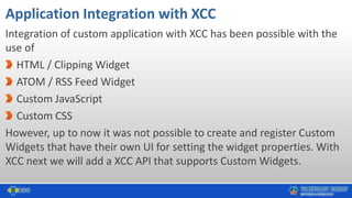 API & Custom Widgets coming in XCC next - Web Content and Custom App Extension for IBM ...