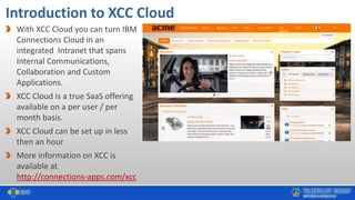XCC Cloud for IBM Connections Cloud | PPT