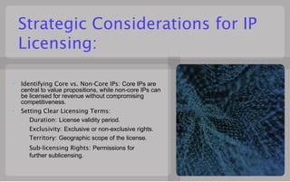 Intellectual Property Licensing in the Autonomous Vehicle | PPTX