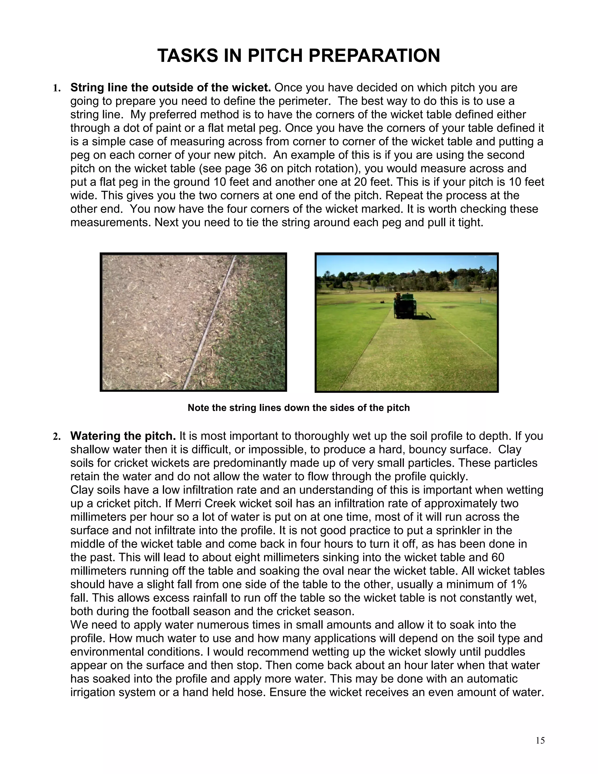 Basic guide to turf cricket pitch preparation | PDF