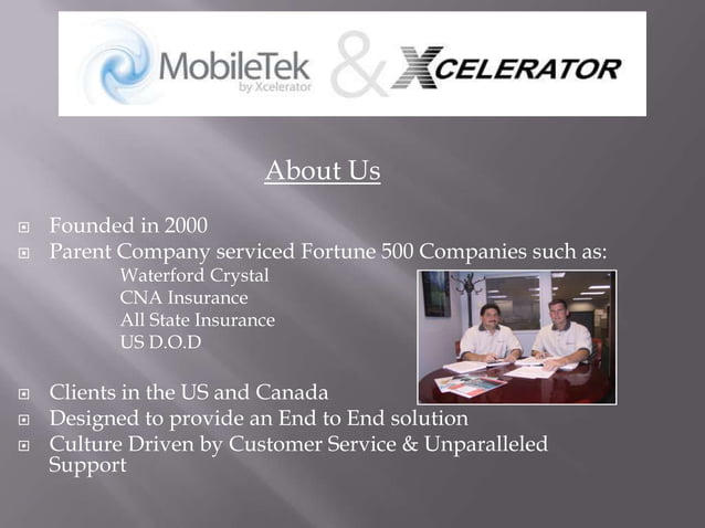 Xcelerator & Mobile Tek Presentation2010 | PPT