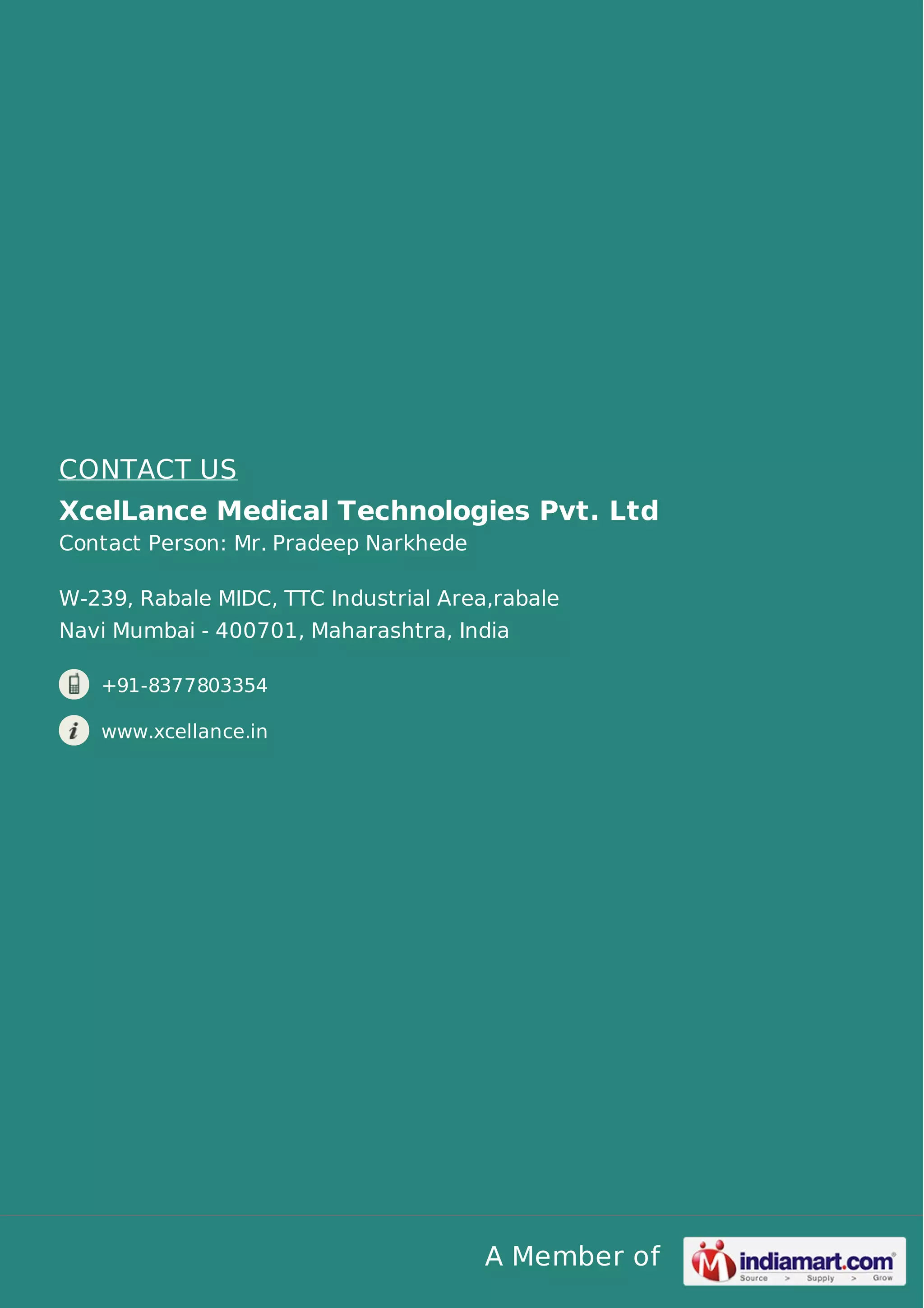 Xcellance medical-technologies-pvt-ltd | PDF