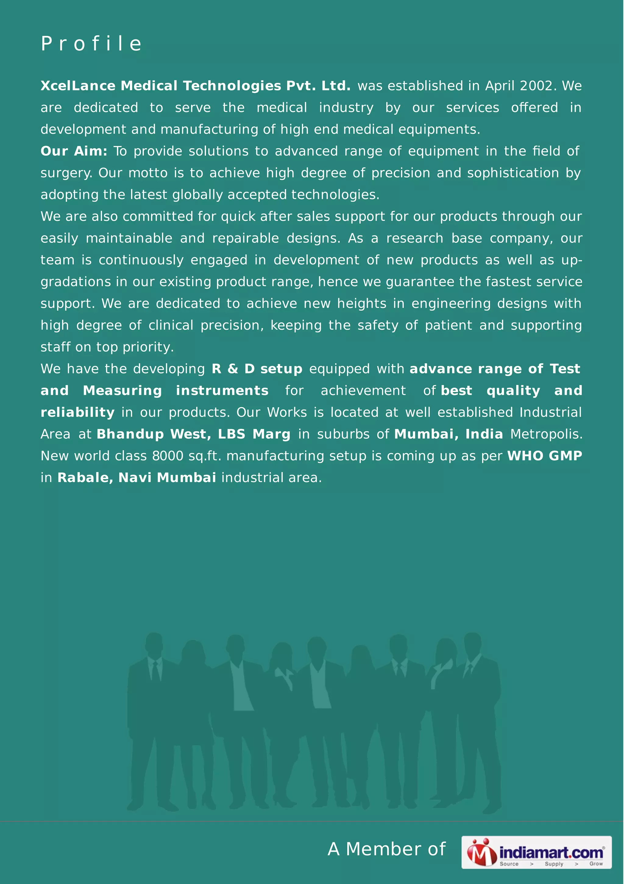 Xcellance medical-technologies-pvt-ltd | PDF