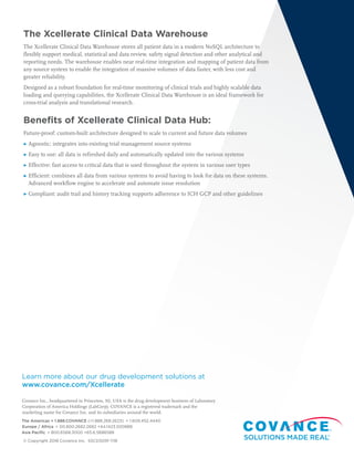 Xcellerate® Clinical Data Hub Info Sheet | PDF