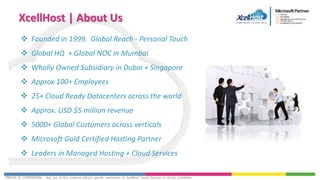XcellHost Corporate Presentation | PPTX | Cloud Computing | Internet