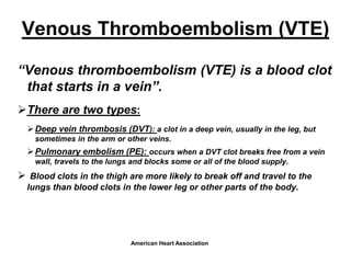 Venous Thromboembolism | PPTX