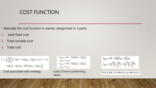 Economic design of X chart for short run production | PPT