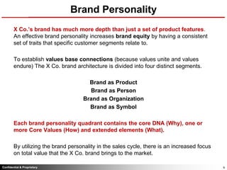 X co. brand strategy final 61417 | PPT