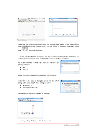 Xcos for very beginners | PDF