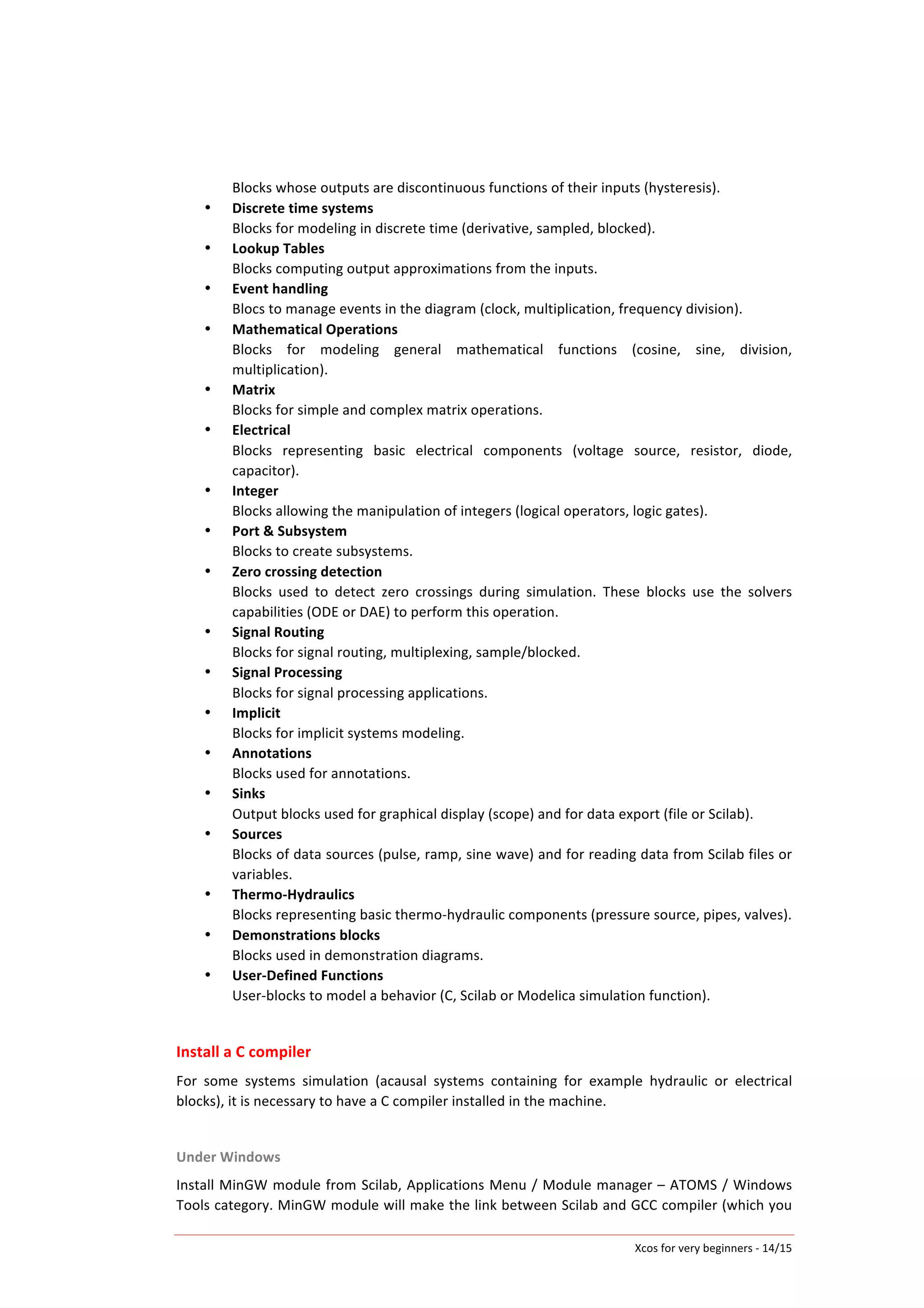 Xcos for beginners | PDF