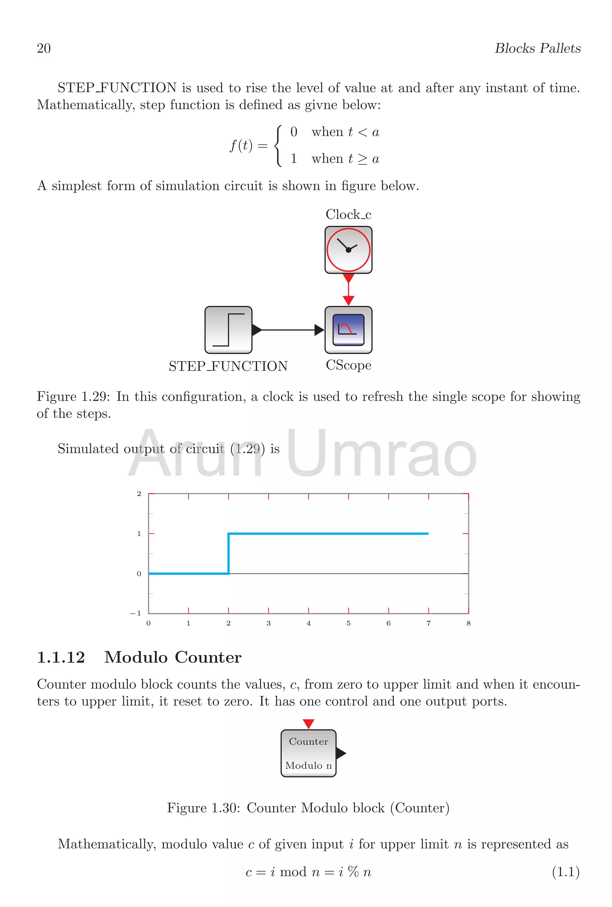 Notes and Description for Xcos Scilab Block Simulation with Suitable ...