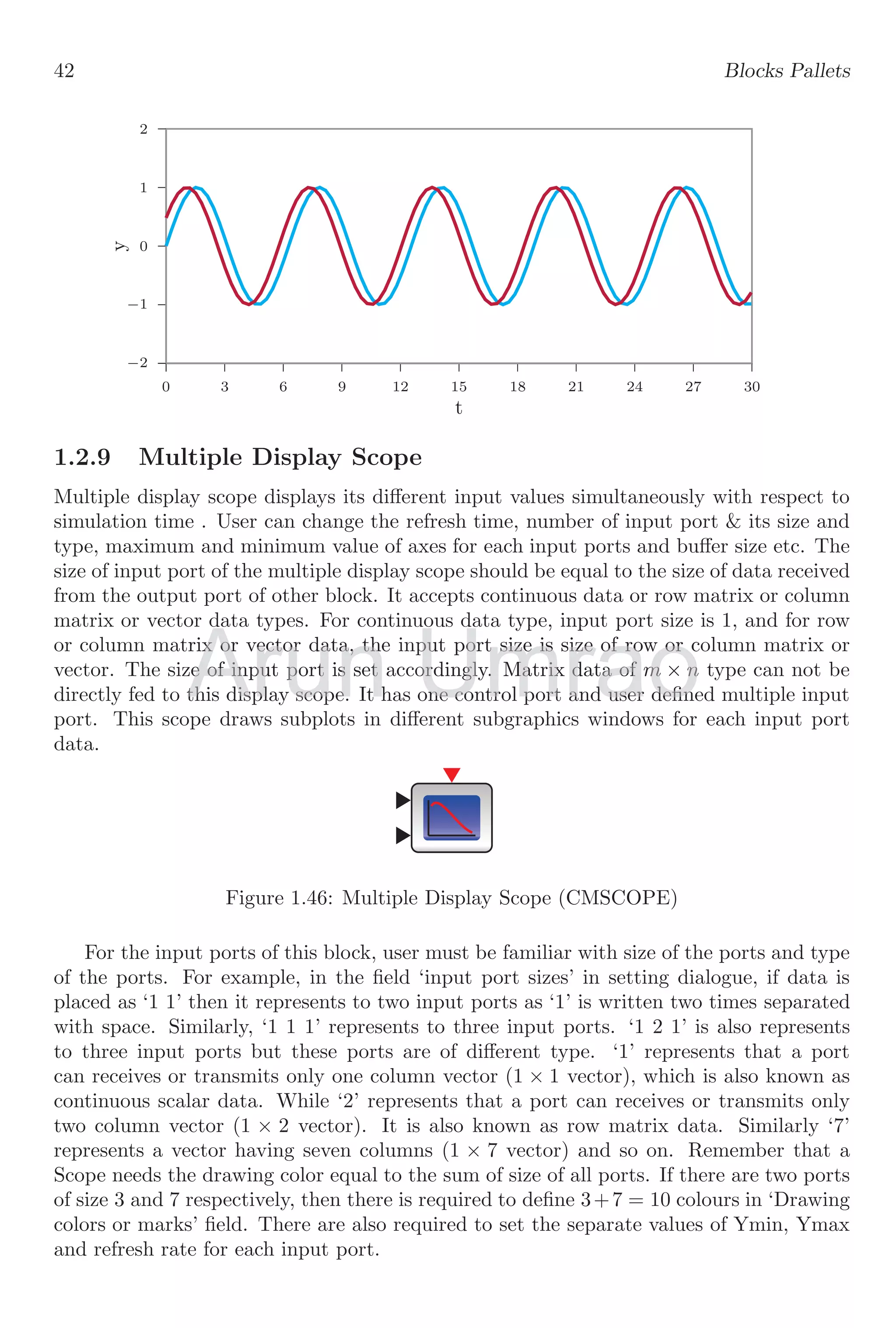 Notes and Description for Xcos Scilab Block Simulation with Suitable ...