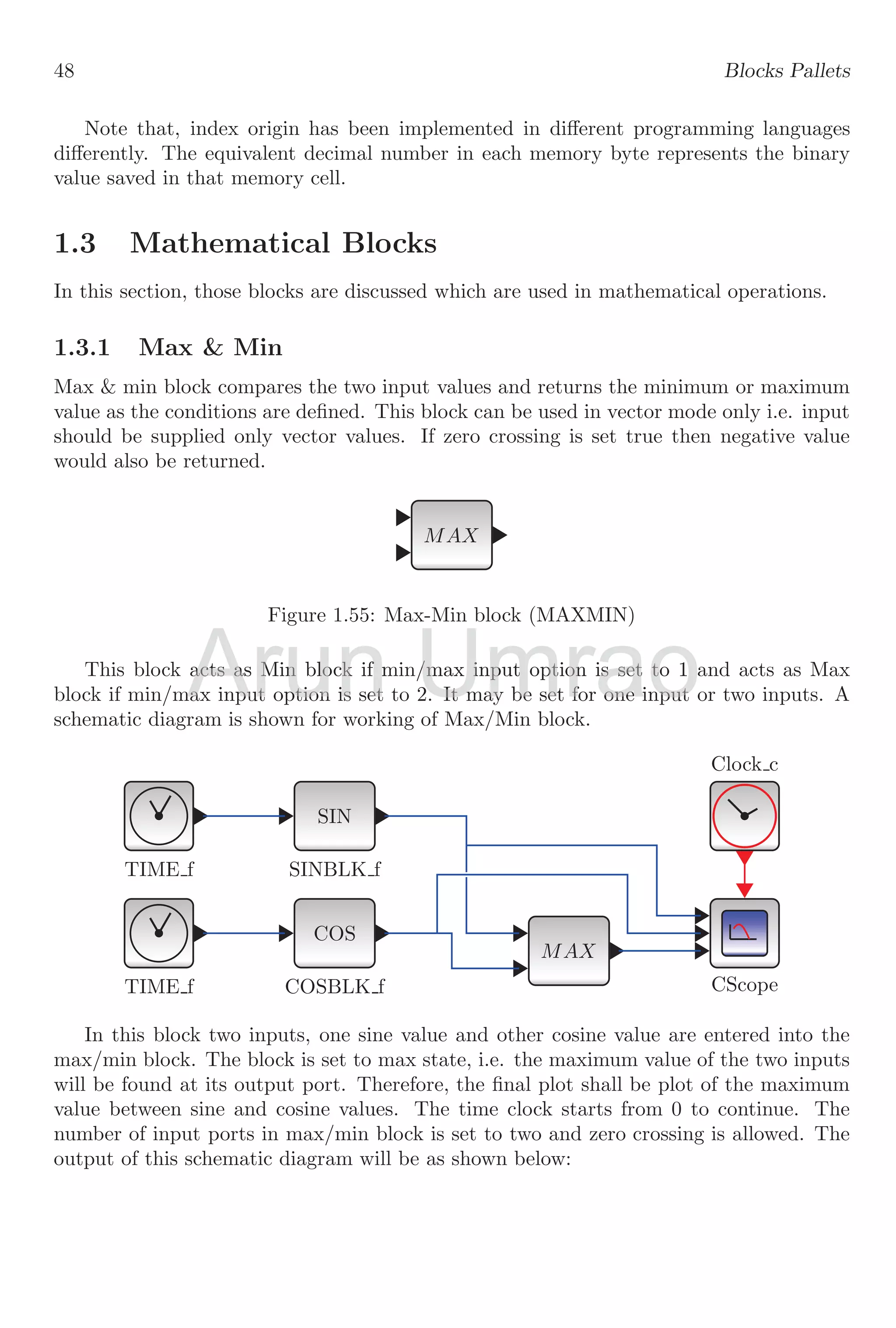 Notes and Description for Xcos Scilab Block Simulation with Suitable ...