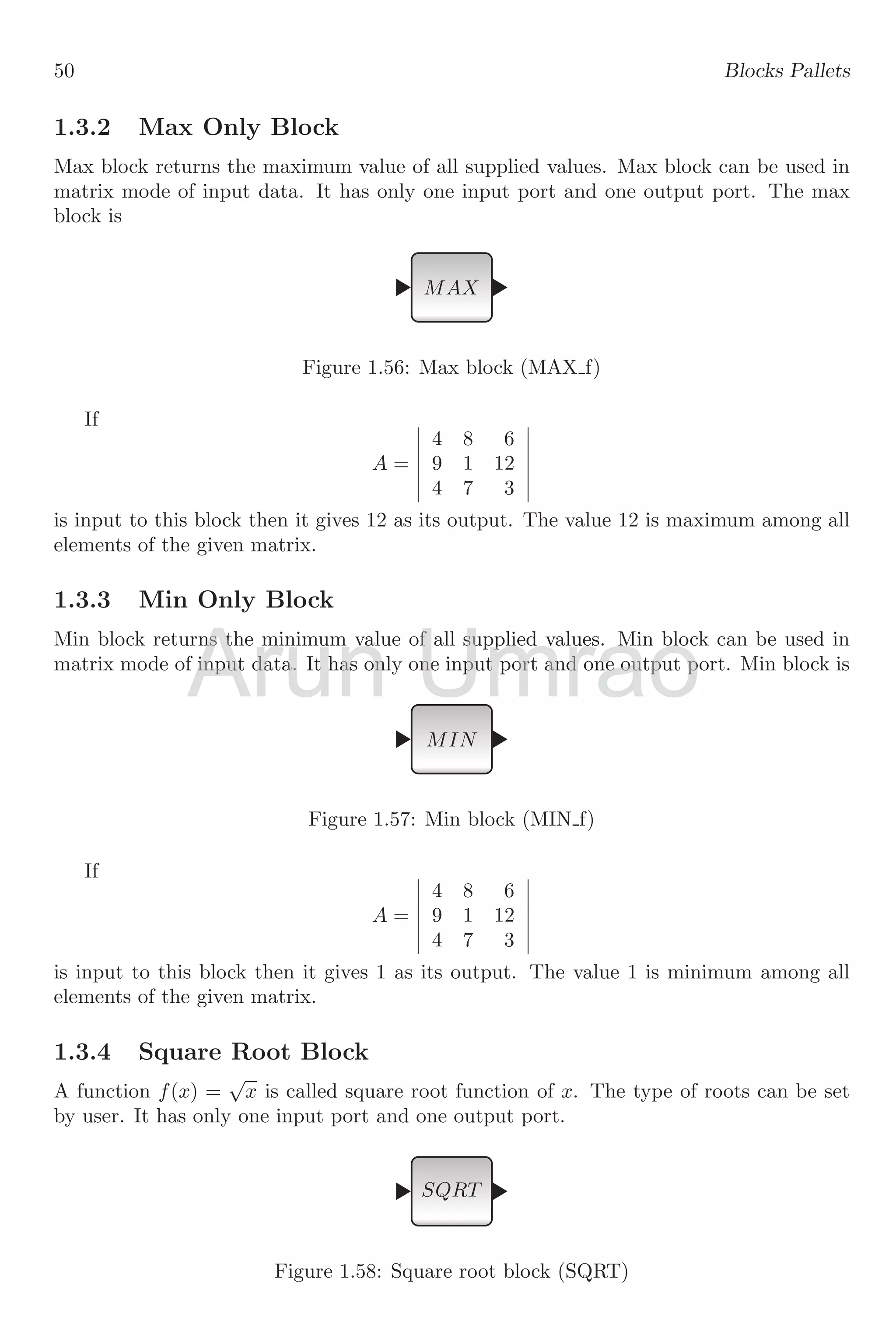 Notes and Description for Xcos Scilab Block Simulation with Suitable ...