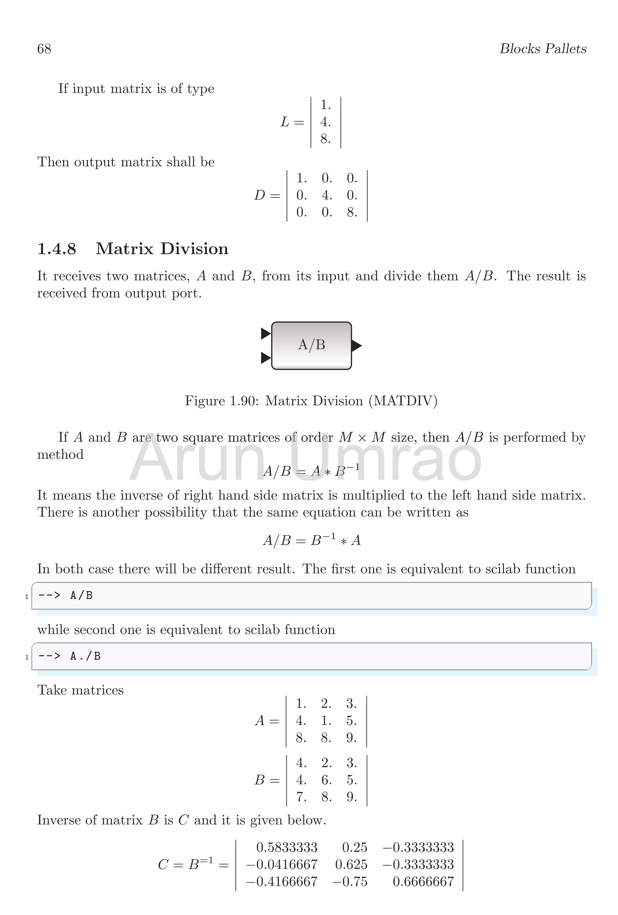 Notes and Description for Xcos Scilab Block Simulation with Suitable ...