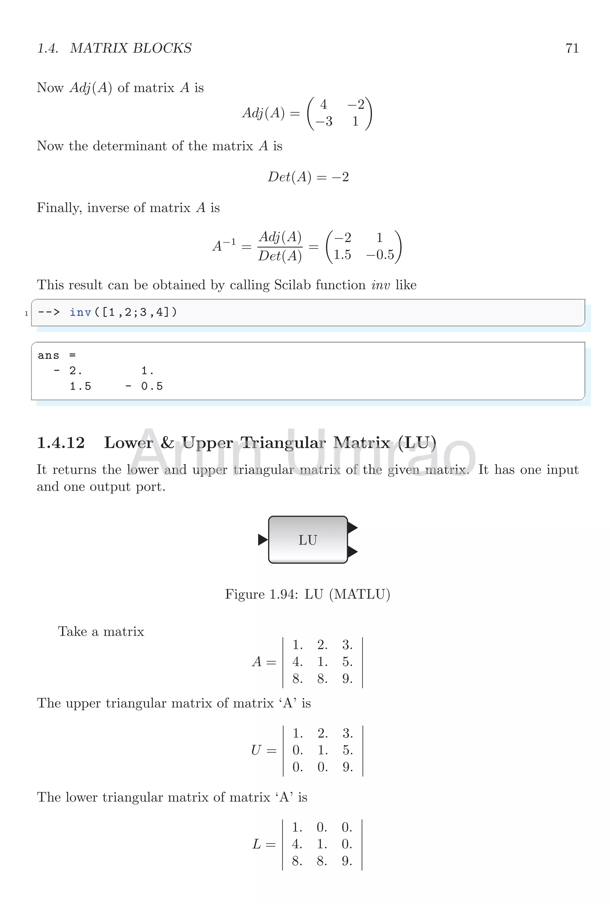 Notes and Description for Xcos Scilab Block Simulation with Suitable ...