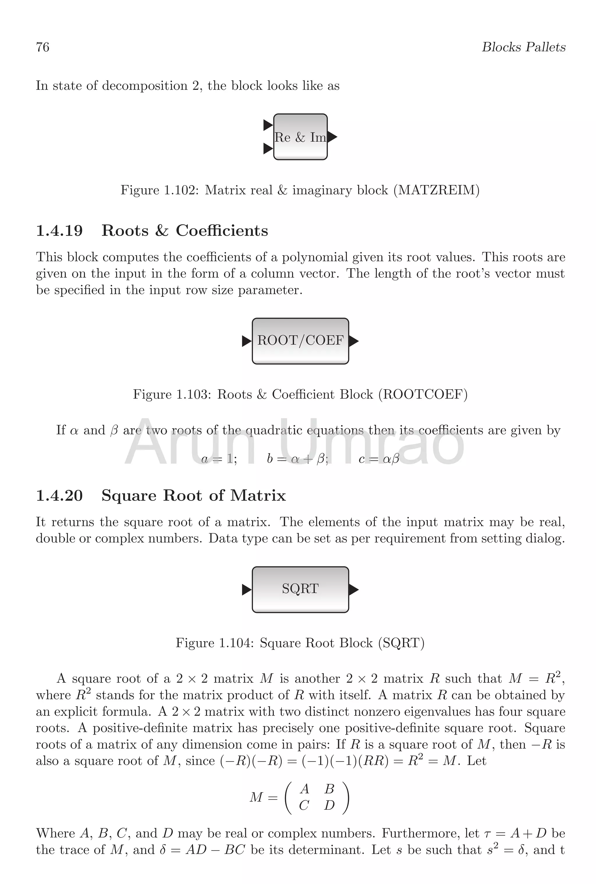 Notes and Description for Xcos Scilab Block Simulation with Suitable ...